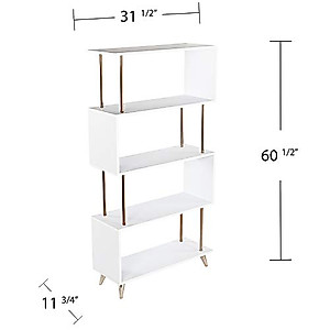 Southern Enterprises Beckerman Bookcase, Gold