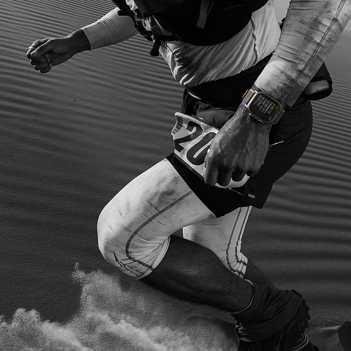 Apple Watch Ultra [GPS + Cellular 49mm] Titanium Case with Midnight Ocean Band, One Size (Renewed Premium)