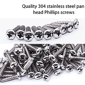 mankk 100PCS 1/4 Inch Rope Light Clips P-Style Mounting Clips Plastic Cable Clamps with Compatible Stainless Steel Pan Head Phillips Screws for Wire Management M-034-BK-LS