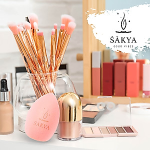 Sakya Beauty Blending Makeup Sponge, Natural Beauty Blending Sponge For Foundation and Cleansing, Medium to Full Coverage - 2 Count