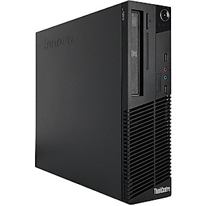 2017 Lenovo ThinkCentre M73 SFF Small Form Factor Business Desktop Computer, Intel Quad-Core i3-4130 3.4GHz, 8GB RAM, 500GB HDD, USB 3.0, DVD, WiFi, Windows 10 Professional (Renewed)