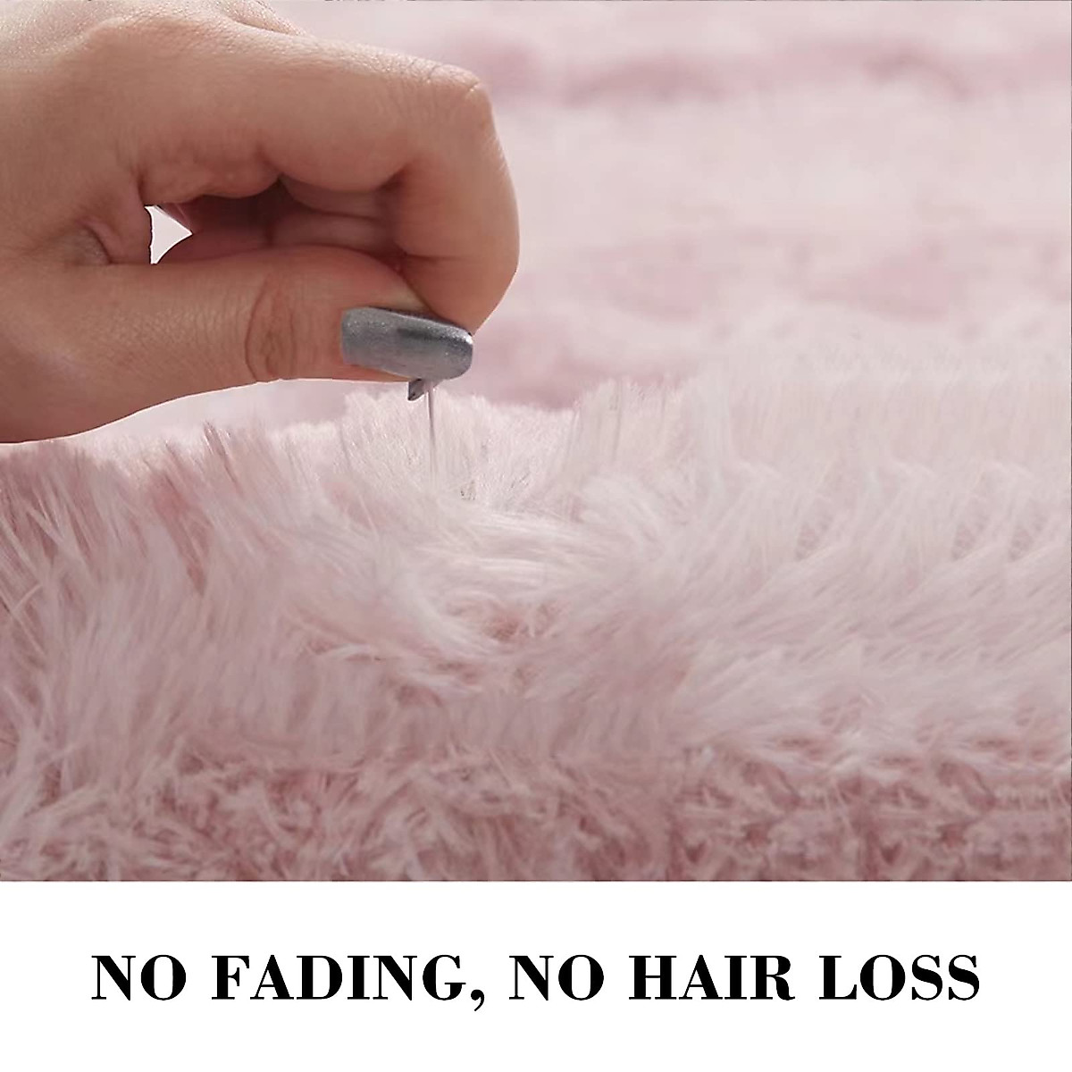 MUHE Fluffy Soft Area Rugs-Plush Rug for Girls Bedroom,Shaggy Rug for Kids Playroom,Kawaii Princess Rug,Fuzzy Rug for Nursery Baby Toddler,Cute Clorful Room Decor for Teenage (Lotus Pink,2 ft x 4 ft)