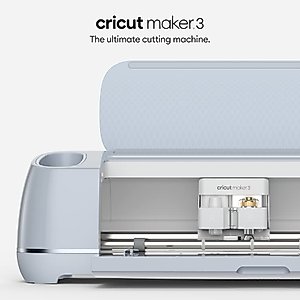 Cricut Maker 3 - Smart Cutting Machine, 2X Faster & 10X Cutting Force, Matless Cutting with Smart Materials, Cuts 300+ Materials, Bluetooth Connectivity, Compatible with iOS, Android, Windows & Mac