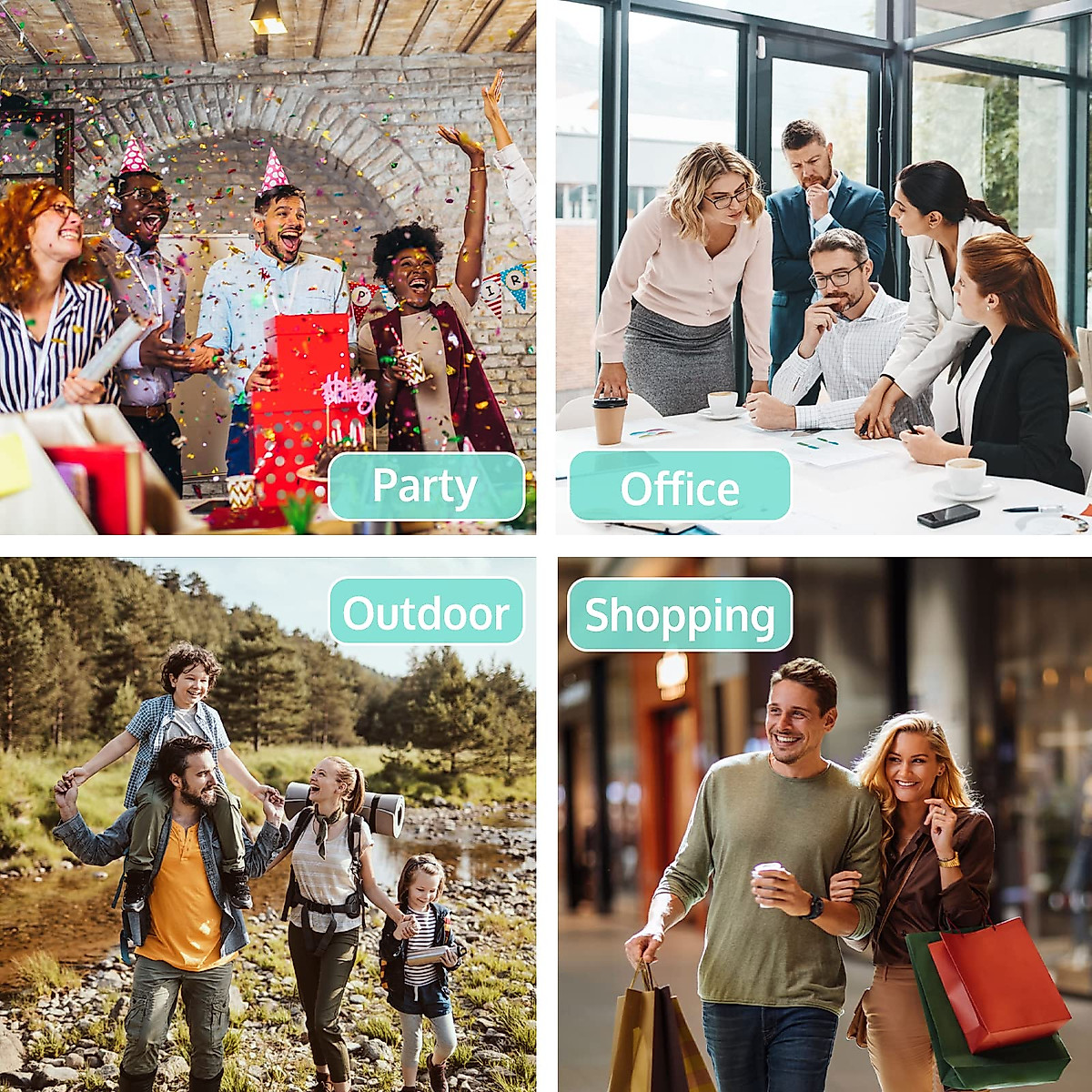 OFFNOVA 9 Pack Sublimation Blank Coffee Sleeve, Reusable 3-size Neoprene Sleeves with Handle, 16-32oz cover for Starbucks Coffee, McDonalds, Dunkin Donuts, More