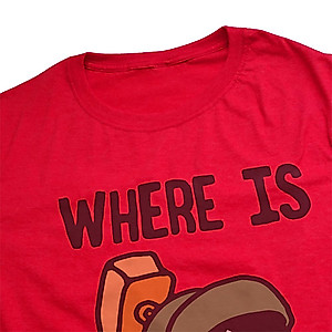 Popfunk Official Looney Tunes Marvin The Martian Kaboom Adult Unisex Classic Ring-Spun T-Shirt (Large)