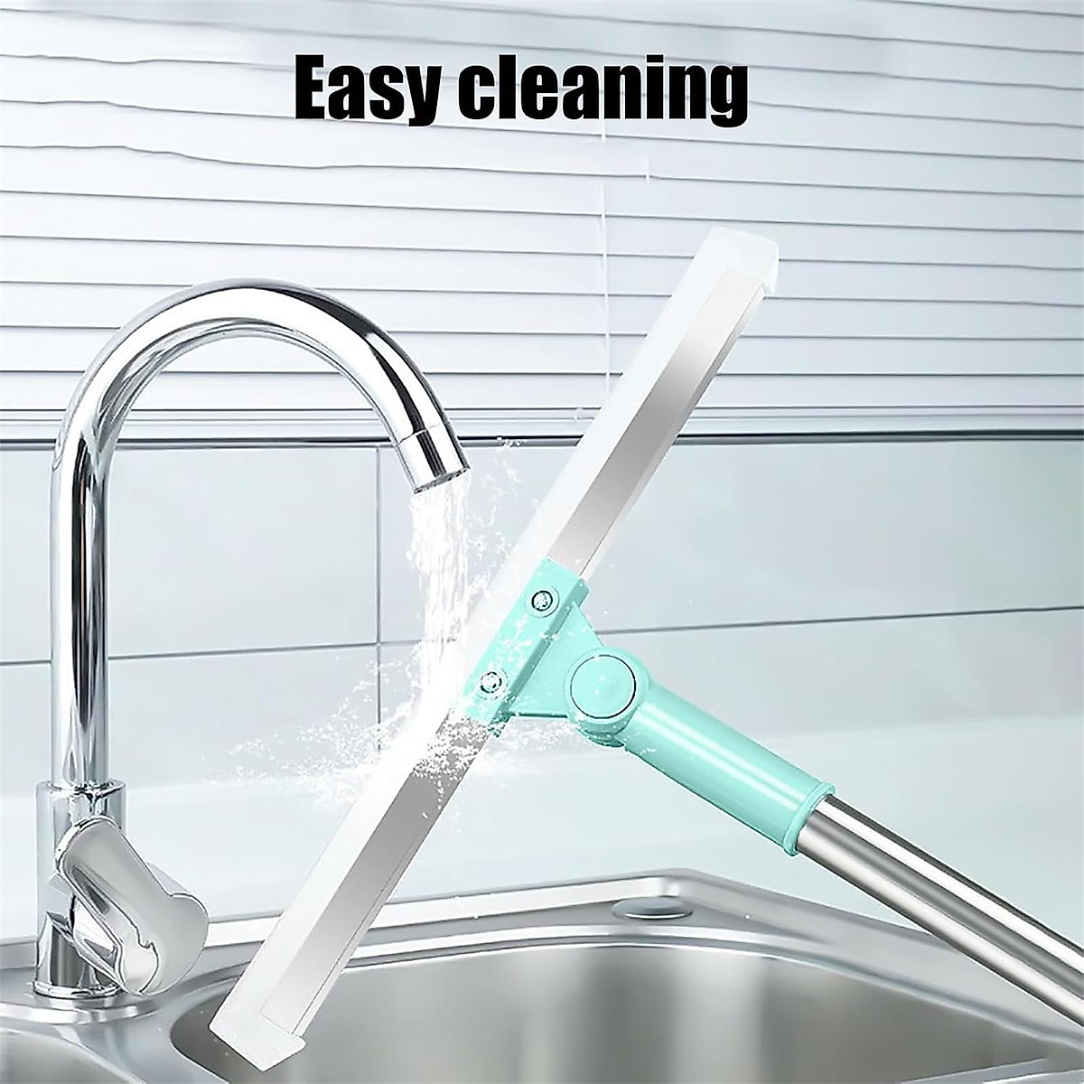 Retractable Silicone Floor Scraper, Retractable Silicone Floor Scraper Bathroom Wiper 35cm Silicone Ground Scrape, Retractable Magic Broom, Silicone Bathroom Wiper Broom-50cm