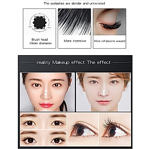 Venicare 4D Silk Fiber Lash Mascara Liquid Extension Makeup Eye Lash Kit Luxuriously Longer Thicker Voluminous Eyelashes Waterproof Smudge-proof Natural No Clumping Smudging Lasting All Day 3 Pack