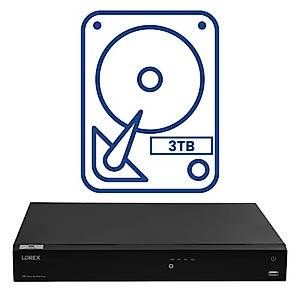 4K 16-Channel Fusion Network Video Recorder with Smart Motion Detection and 3TB Hard Drive