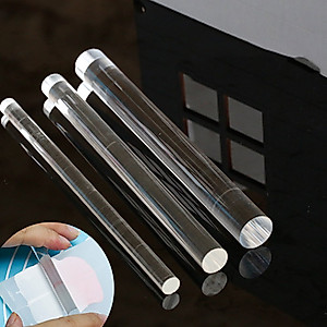 Mini Acrylic Rolling Pin Fondant Roller Baking Handmade Rolling Pin 7.7 Inch