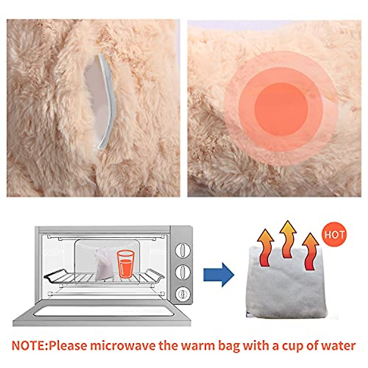 ALL FOR PAWS Dog Heartbeat Plush Toy - Sleep Aid & Warm Comfort Pillow for Puppy Crate, Stuffed Animal Dog Toy for Small Dogs