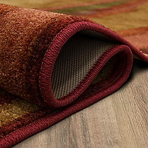 Mohawk Home New Wave Picasso Wine Abstract Accent Area Rug, 1'8"x2'10", Multi