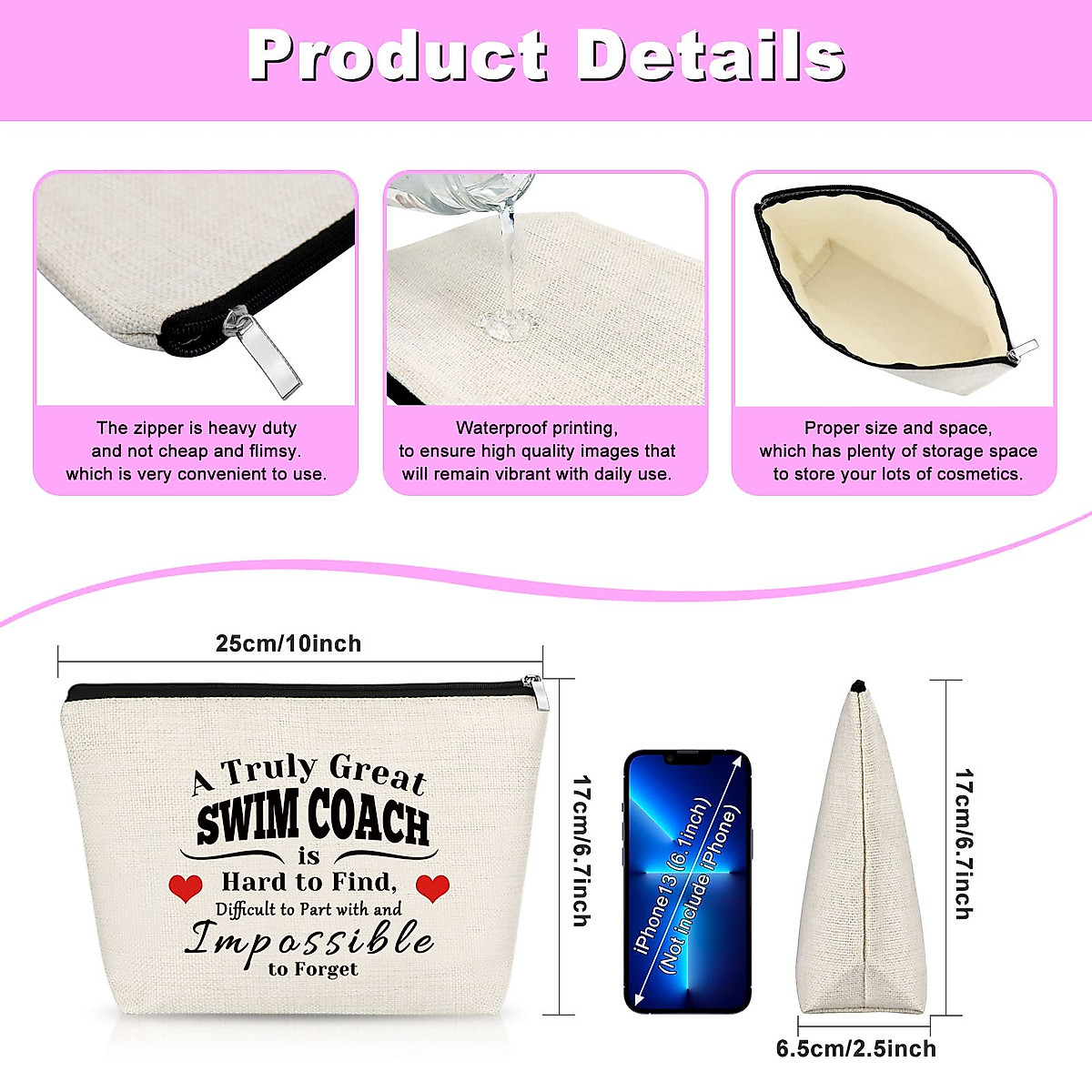 Gfhzdmf Swim Coach Gift - Swimming Bag for Swim Lovers & Teachers