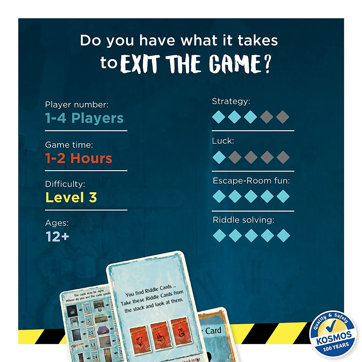 EXIT: Theft on The Mississippi | Escape Room Game in a Box| EXIT: The Game – A Kosmos Game | Family – Friendly, Card-Based at-Home Escape Room Experience for 1 to 4 Players, Ages 12+