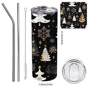 Medpol Christmas Tree insulated tumblers，Christmas Tree coffee cup Gift，Christmas Tree Drinking Glasses-Tea Cup-Coffee Mug tumbler with lid and straw 20 oz insulated tumbler cups