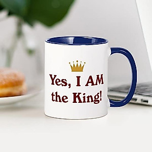 CafePress Yes, I AM The King Mug Ceramic Coffee Mug, Tea Cup 11 oz