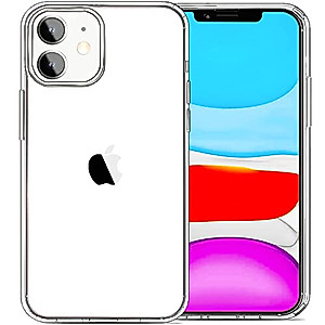 JJGoo Compatible with iPhone 11 Case, Clear Crystal TPU Phone Cases Shockproof Bumper Cover Anti-Scratch Protective Slim Thin Phone Case for iPhone 11 6.1inch