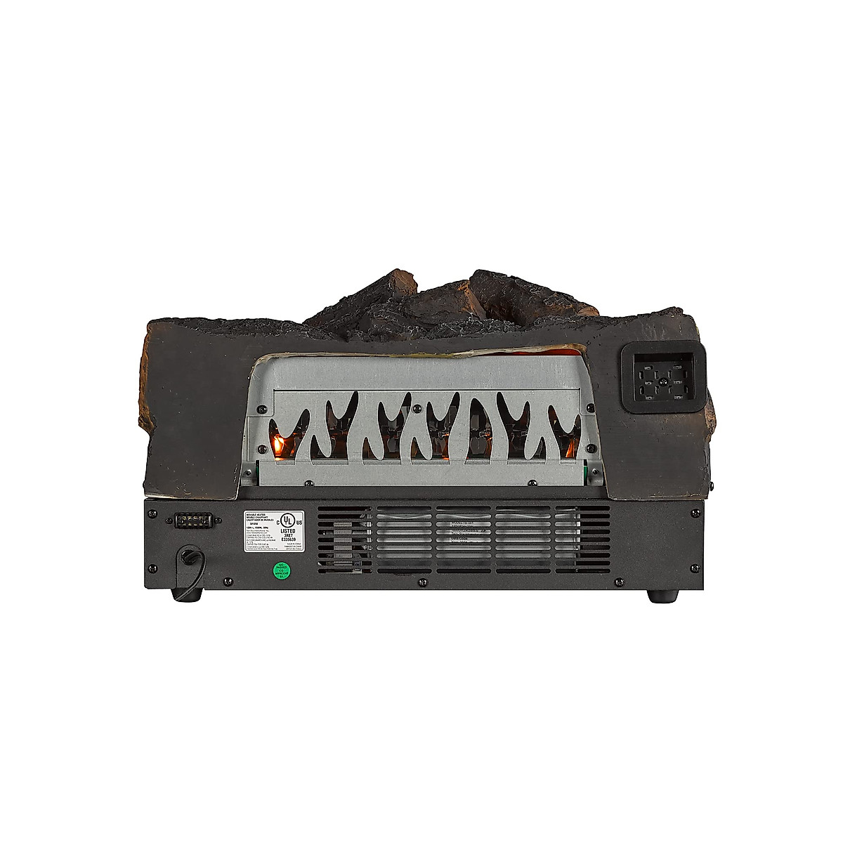 duraflame® Infrared Quartz Electric Log Set Heater with 3D Flame® Effect and Remote Control, Rustic Pine