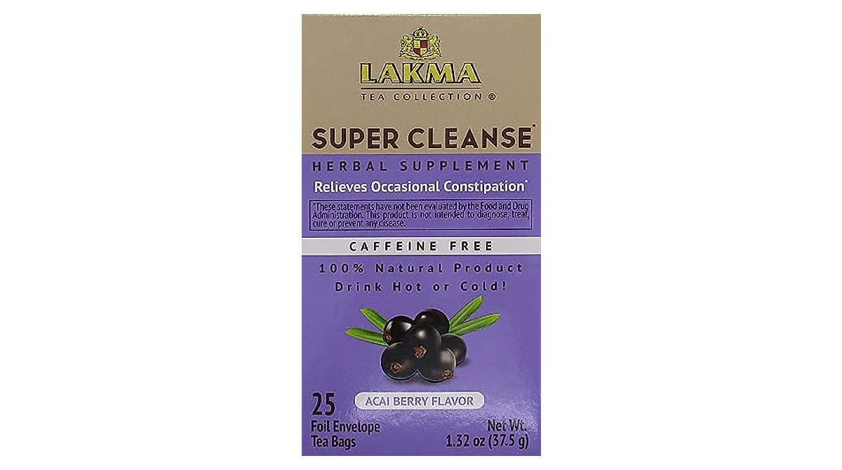 Lakma Super Cleanse Tea with Acai Berry - Gentle Detox