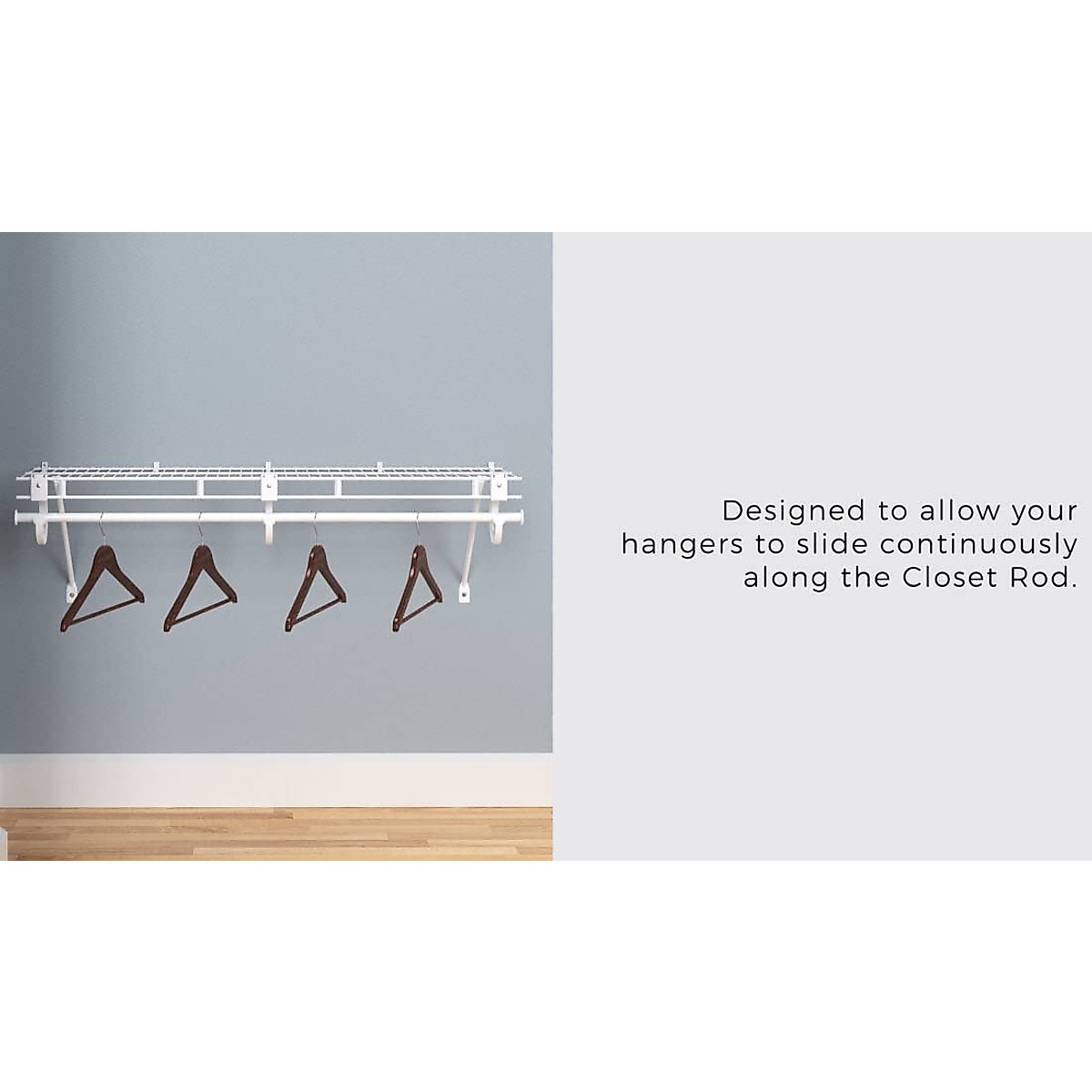 ClosetMaid 5655 Hang Rod Support Conversion Bracket, White