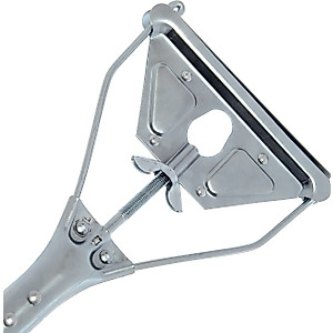 Carlisle FoodService Products 4034000 Wood Mop Handle with Metal Head, 1.13" Handle Diameter, 63" Length