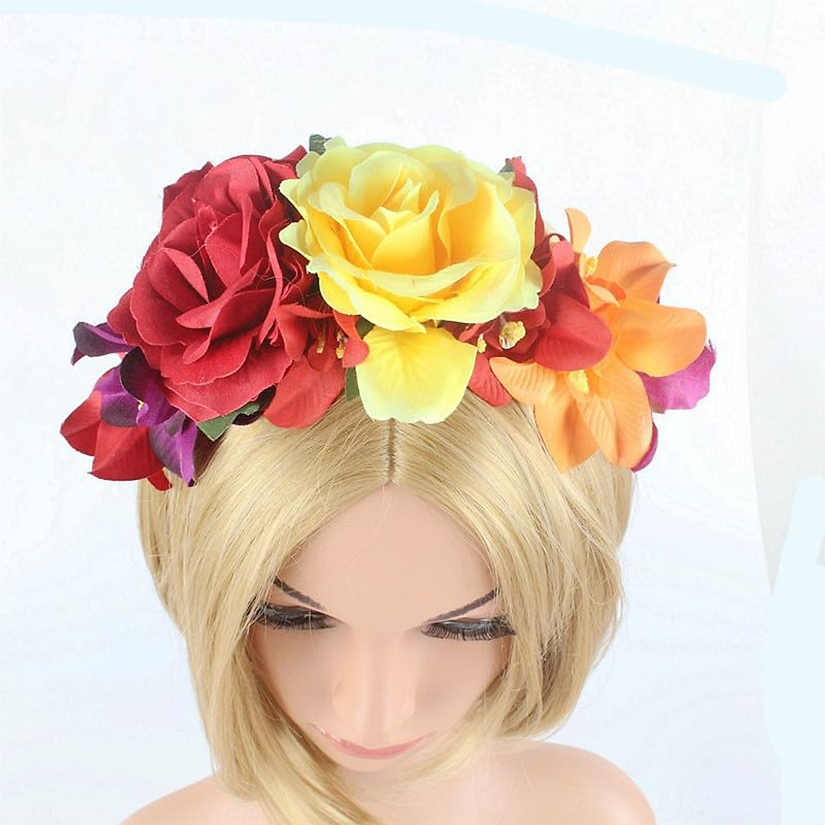 ericotry Flower Headband Rose Flower Headpiece Hair Accessories