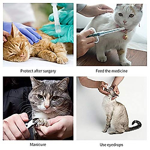 WZ PET Adjustable Dog Cat Cone,Soft Recovery Cat Cone Collar,Dog Protective Collar for Cats and Puppy Surgery,Pink,Small