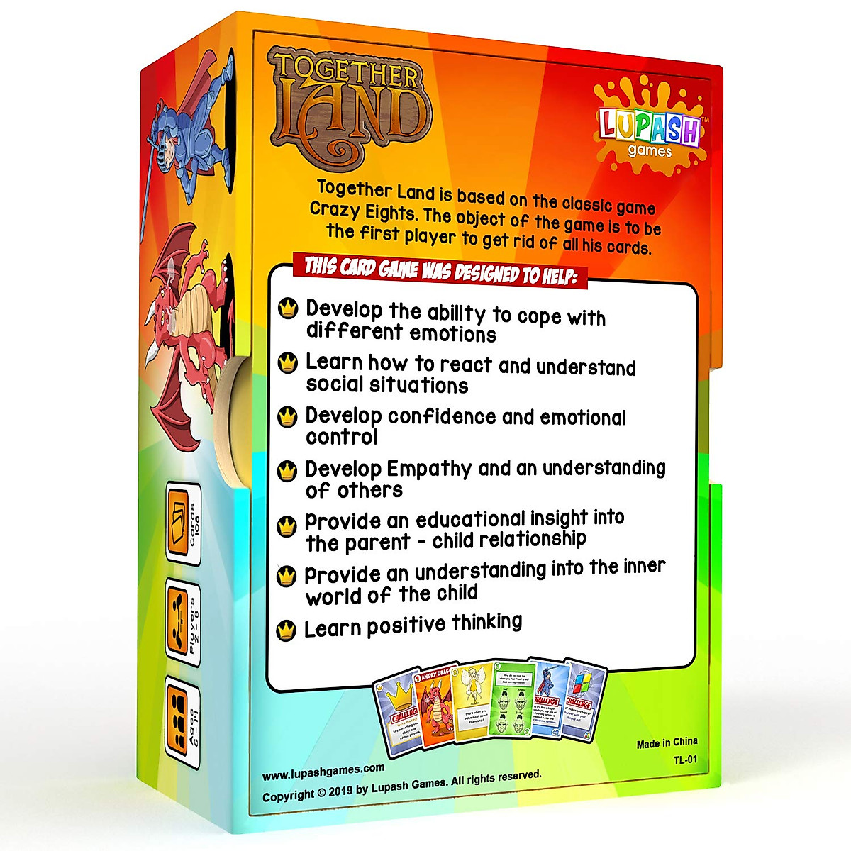 Together Land Therapy Game for Kids - Play Therapy Cards Develop Social Skills - Group Therapy Games for Teens Anger Management Toys - Counselors social skills activities for kids with Autism and ADHD