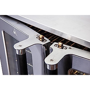 EASYROSE Commercial Convection Oven Single Deck Natural Gas Commercial Ovens for Bakery Kitchen Restaurant, 60,000 BTU