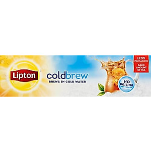 Lipton Cold Brew Iced Tea Bags, Family Size, 22 Count