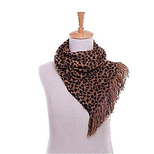 LANFIRE Womens Winter Scarf Shawl Wraps Soft Warm Blanket Scarves for Women Leopard scarves (SF0004)