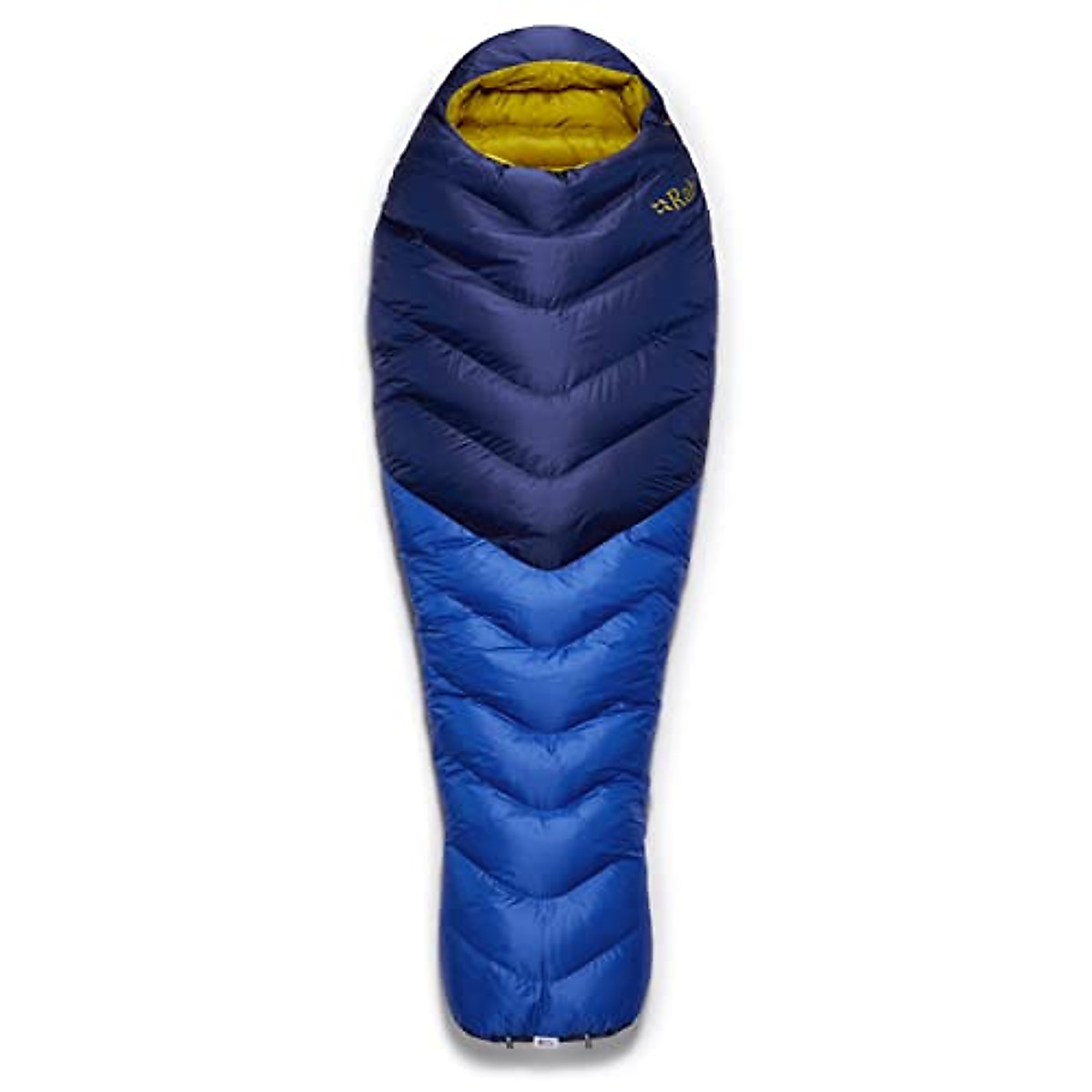 Rab Neutrino 600 Down Insulated Lightweight Mummy Sleeping Bag for Climbing and Mountaineering - Nightfall Blue - 10 Degree, Long, Left Zip