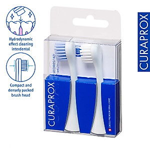 Curaprox Sensitive Electric Toothbrush Replacement Heads for Electric Toothbrush (2 Pack)