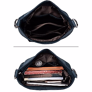 YALUXE Genuine Leather Shoulder Bag Stylish Womens Crossbody Travel Top-Handle