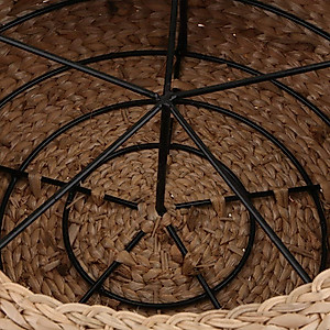 HUAWELL Japaness Style Straw Futon Knitted Round Seat Cushion Pouf Dia 60CM (23.6/6.7 Inch)