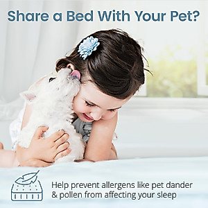 SafeRest Zippered Mattress Protector - Premium 9-12 Inch Waterproof Mattress Cover for Bed - Breathable & Noiseless Washable Mattress Encasement - Queen