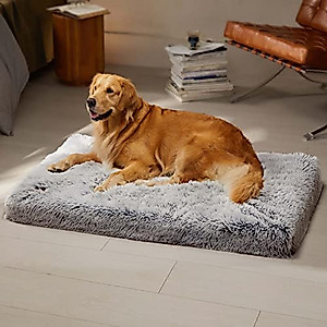 Western Home Large Dog Beds for Large Dogs, Waterproof Orthopedic Dog Bed - Egg Crate Foam Dog Bed with Removable Washable Cover, Dog Crate Bed with Non-Slip Bottom for Dog Crate