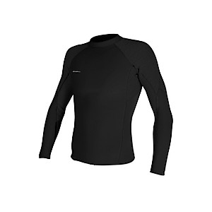 O'Neill Men's Hyperfreak 1.5mm Long Sleeve Top, Black/Black, L