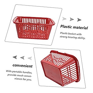 16 Pcs Fruit Picking Basket Plastic Storage Basket Snack Baskets for Candy Containers Portable Organizer Bins for Bathroom Grocery Crate Mini Containers Fig Baskets Pack
