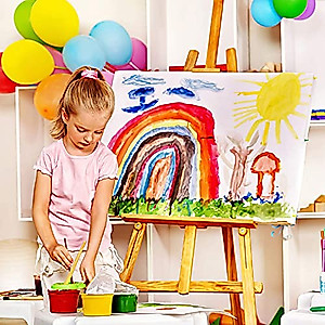 Stretched Canvas, 6x8", 8x10", 10x12", 12x16", 8 Set Artist Canvase Frame Board Panels, 100% Cotton Blank Canvase Oil Acrylic Watercolor Pouring Paint, Acid-Free for Kids & Artists