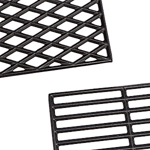 Uniflasy Grill Parts for Dyna-Glo DGH485CRP, DGH474CRP DGH450CRP,Grill Replacement Part Kit for Dyna-Glo 3/4/5 Burner Grill,Porcelain Steel Grill Heat Plate, Stainless Steel Burner Tube,Cooking Grates