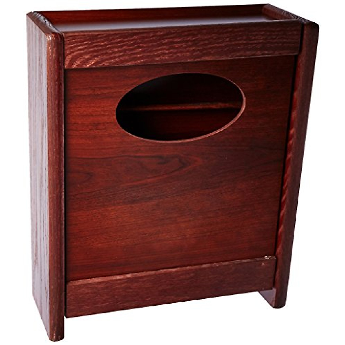Wooden Mallet Combo Towel Dispenser and Glove/Tissue Holder, Mahogany