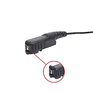 Klykon Motorola Xpr 3500e Earpiece, G Shape Earpiece Headset Mic PTT for Motorola XPR3500 XPR3000 XPR3300 XPR3300e XPR3500e Mototrbo Walkie Talkie 2 Way Radio
