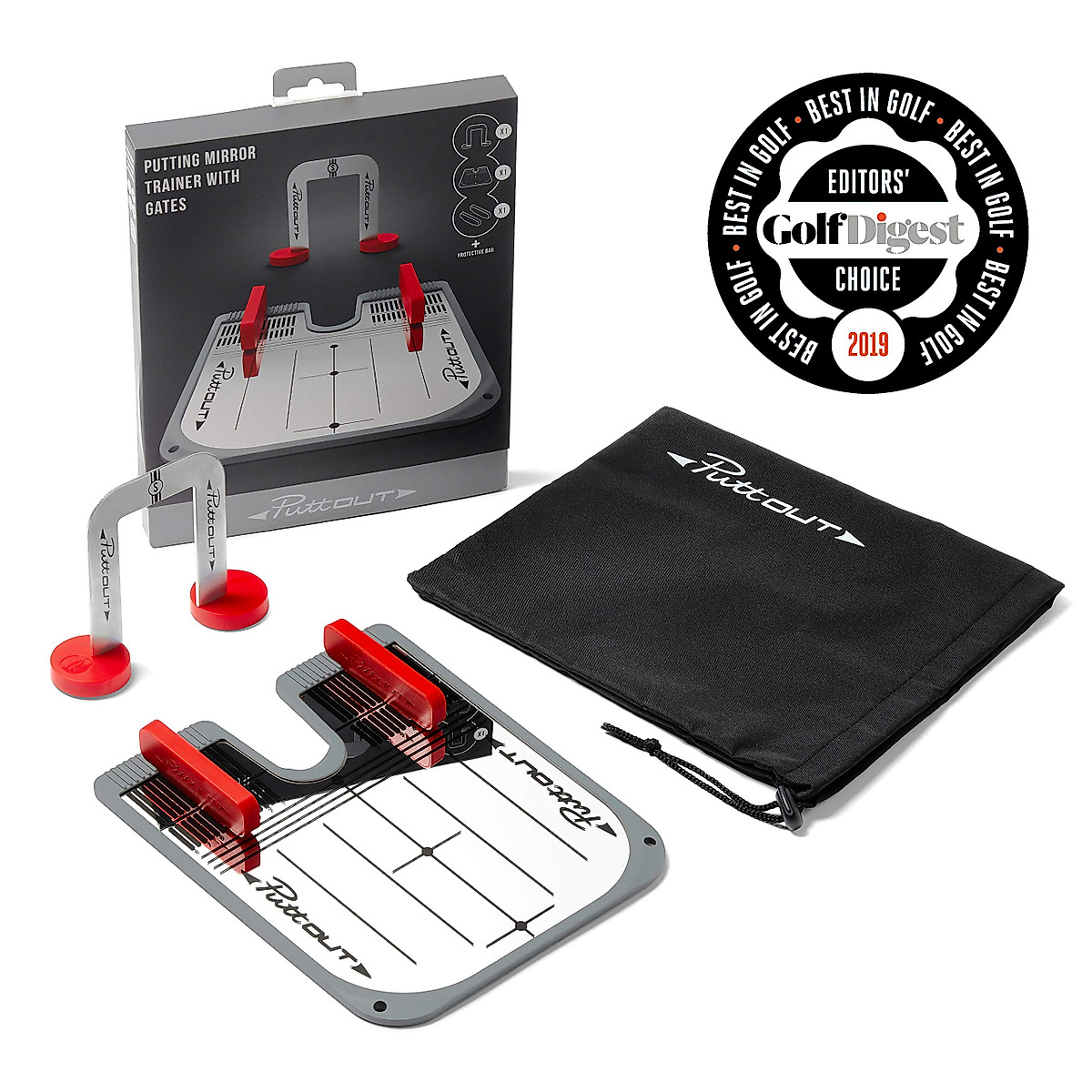 PuttOUT Golf Putting Mirror Trainer and Alignment Gate