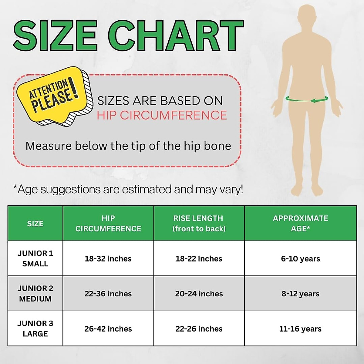 Special Needs Big Kids' Protective Briefs: Pull-on Cloth Diaper for Incontinence & Potty Training, Age 6-16 Years (Black, Junior 1)