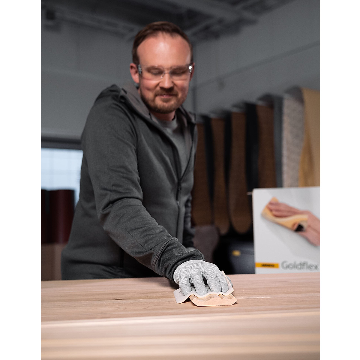 Mirka Goldflex Soft Hand Sanding Sheets 4.5 inch x 5 inch/Grit 320/200 pcs on a roll