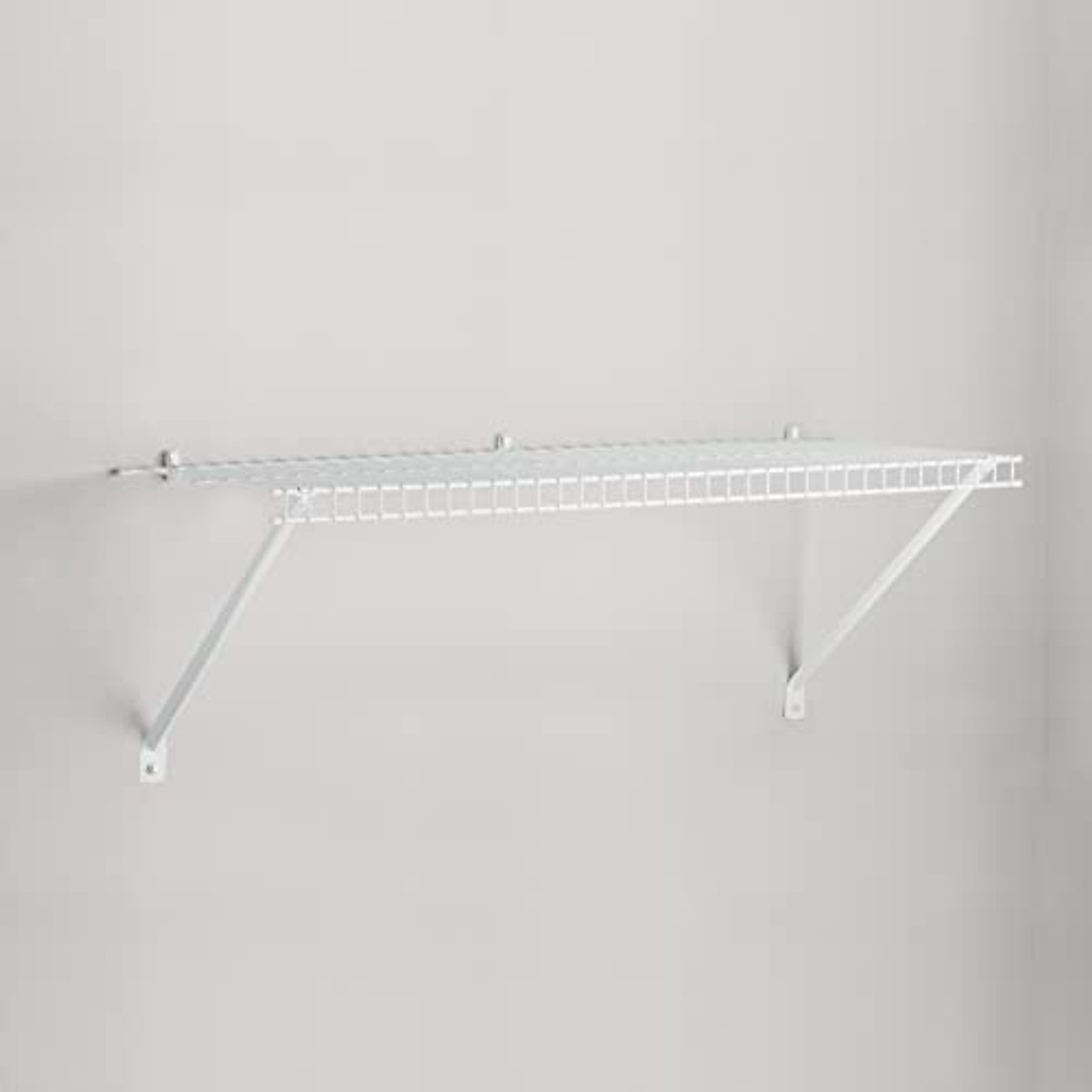 Rubbermaid Linen Closet Shelf Kit, 2-foot x 12-Inch, Metal, Wire Shelving System for Laundry Rooms or Basements