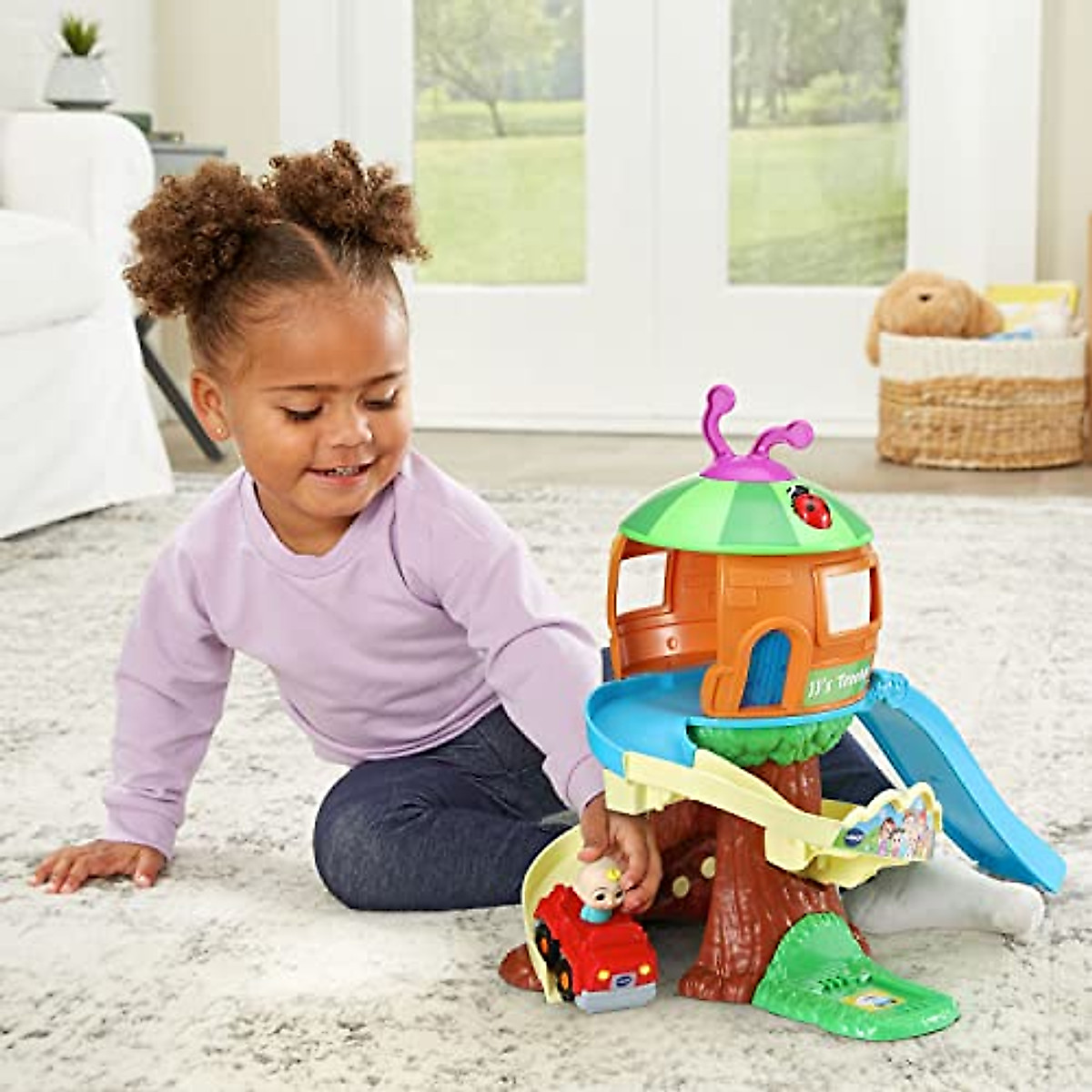 VTech CoCoMelon Go! Go! Smart Wheels Treehouse Track Set