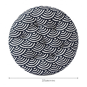Muellery Home Decor Seat Cushion Chair Cushion Pad Round Home School Navy TPYU107628