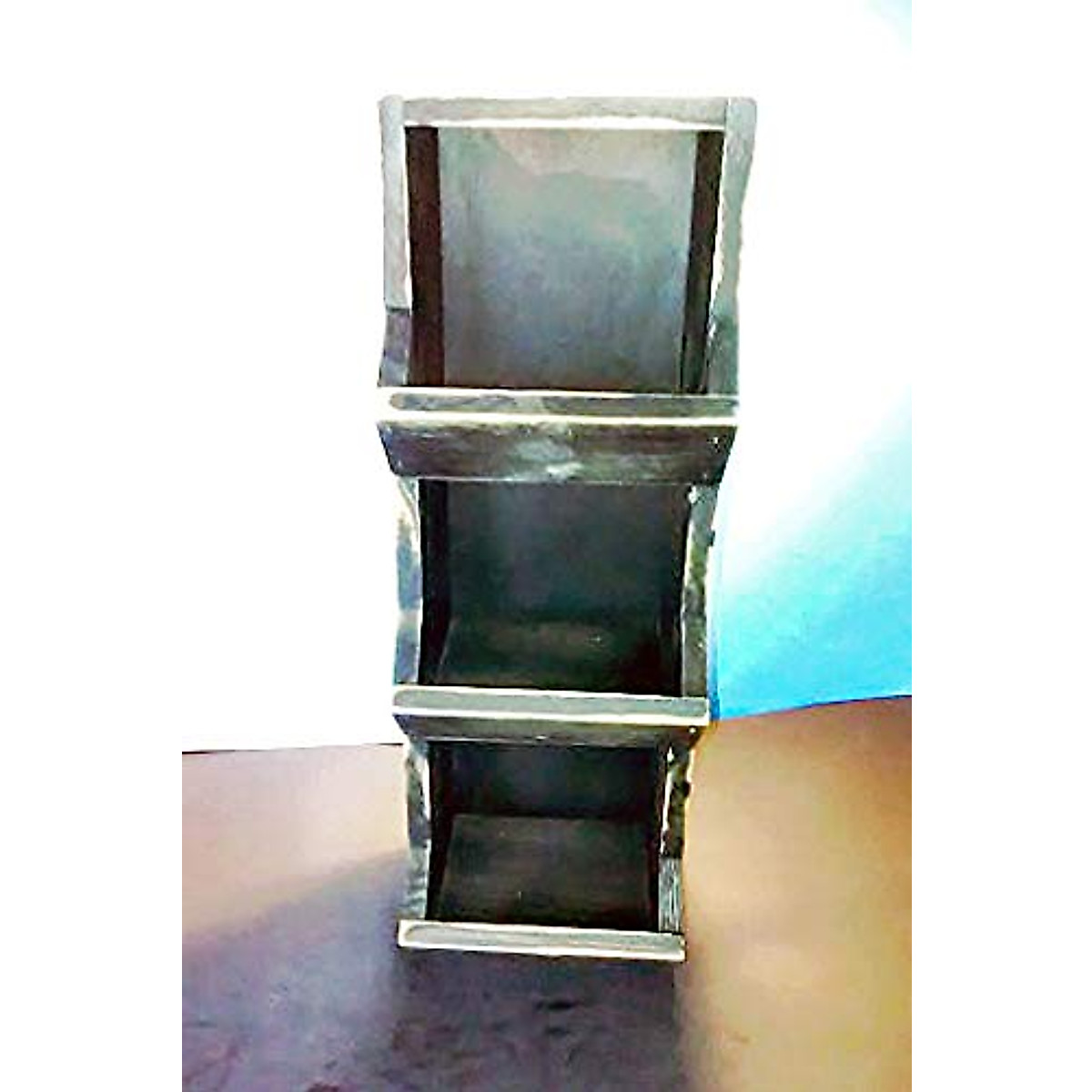 CWI Bin Shelf Vertical Primitive Country Rustic Black