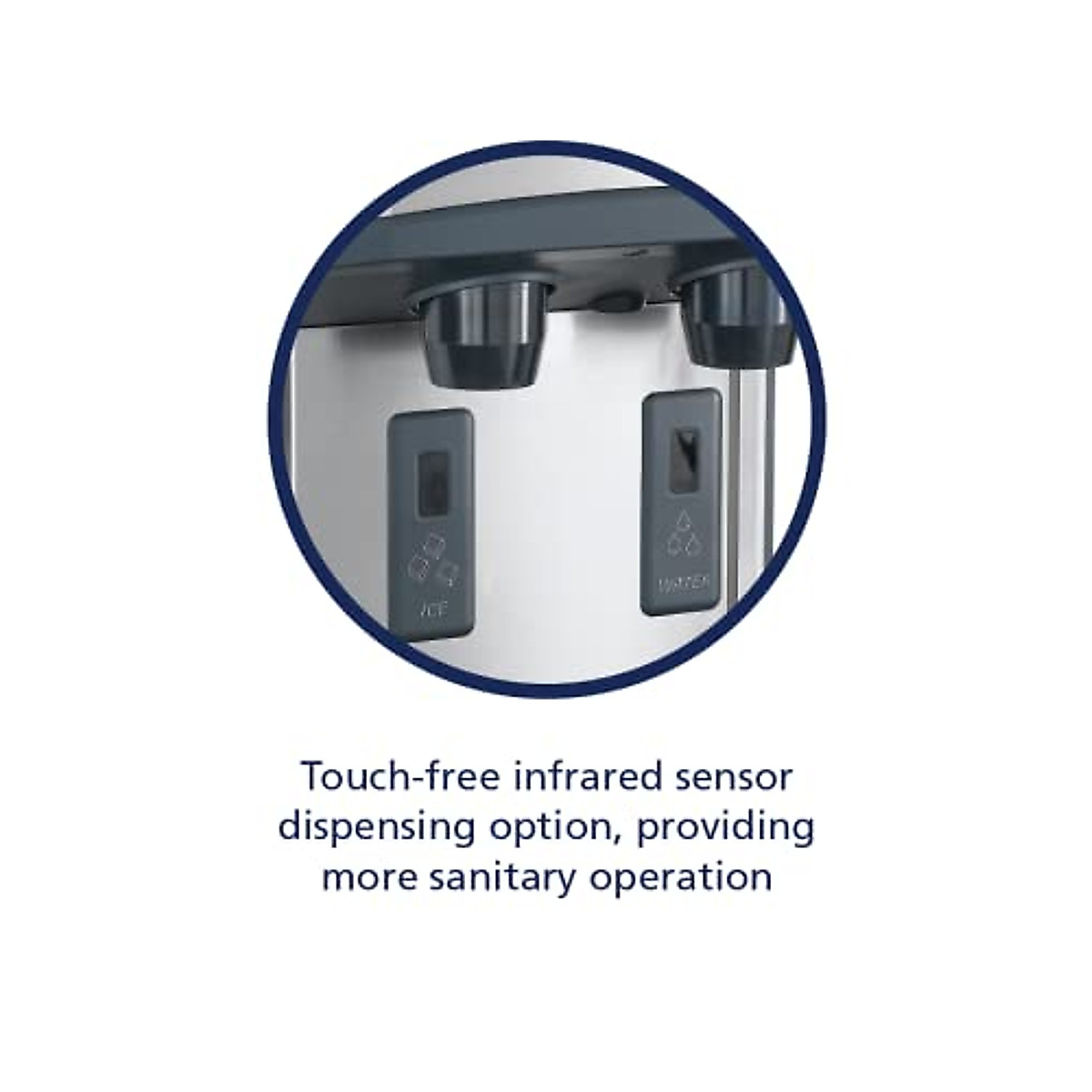 Scotsman HID525A-1 Meridian Nugget Ice & Water Dispenser, 25-Pound Capacity, Stainless Steel, 115-Volts, NSF